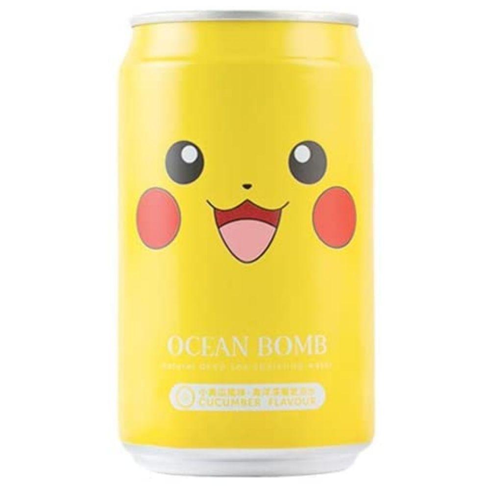 Ocean Bomb Pokemon Pikachu Agua con Gas Sabor Pepino - bebida de pepino ...