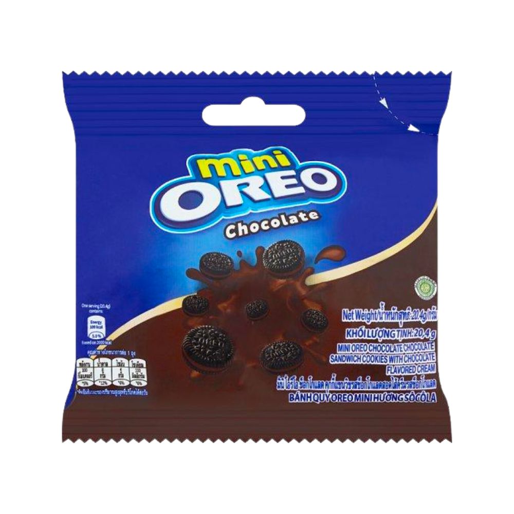 Oreo Mini Chocolate - mini galletas oreo rellenas de crema de chocolate ...