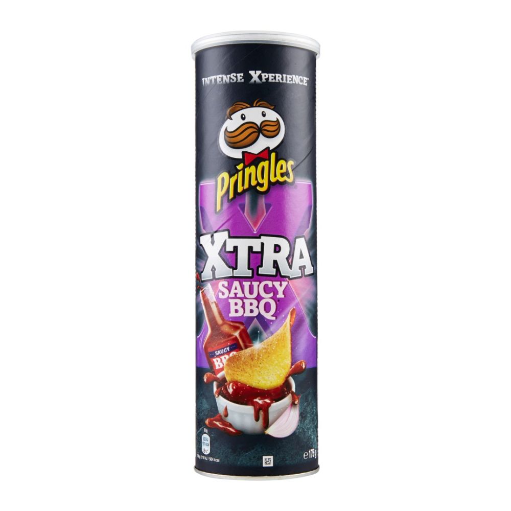 Pringles Xtra Saucy BBQ - patatas con salsa barbacoa de 175g – American ...